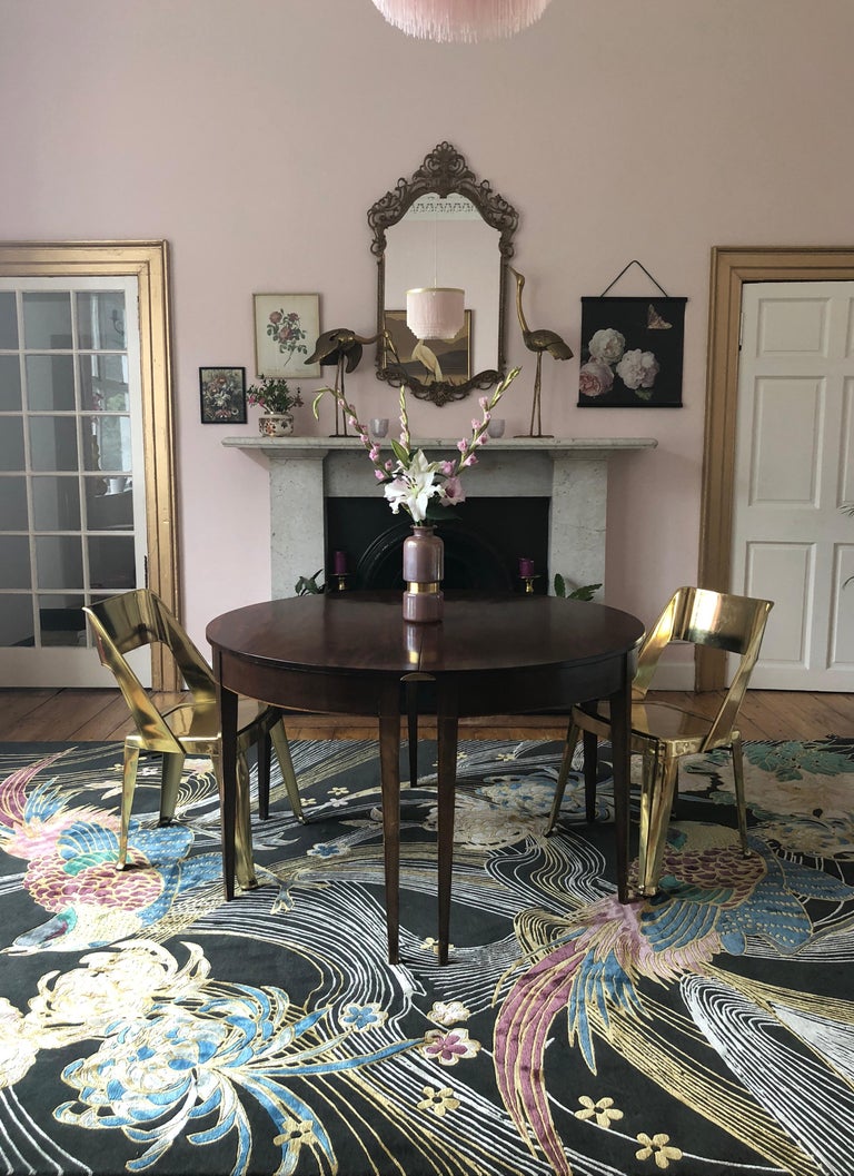 Phoenix Hand Knotted Wool and Silk Rug by Wendy Morrison For Sale at ...