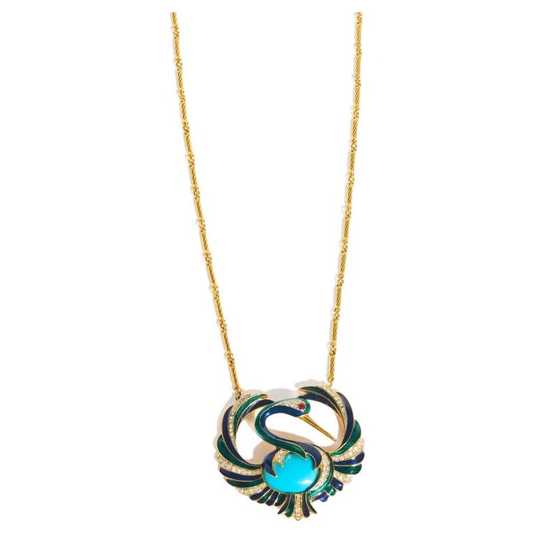 Phoenix Necklace For Sale at 1stDibs