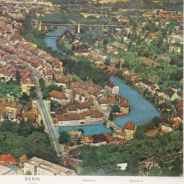 Photo Poster Mural Bern Switzerland Capital City Rollable Wallchart ...