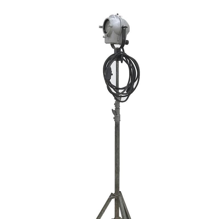 Photo Spotlight or Floor Lamp Tripod Stand with Spotlight Industrial ...