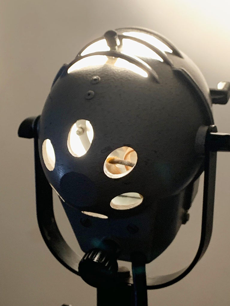 Photo Spotlight or Floor Lamp Tripod Stand with Spotlight Industrial ...