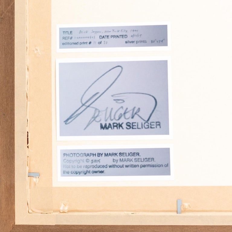 Photography with Titel "Migg Jagger New York City 1994" by Mark Seliger ...