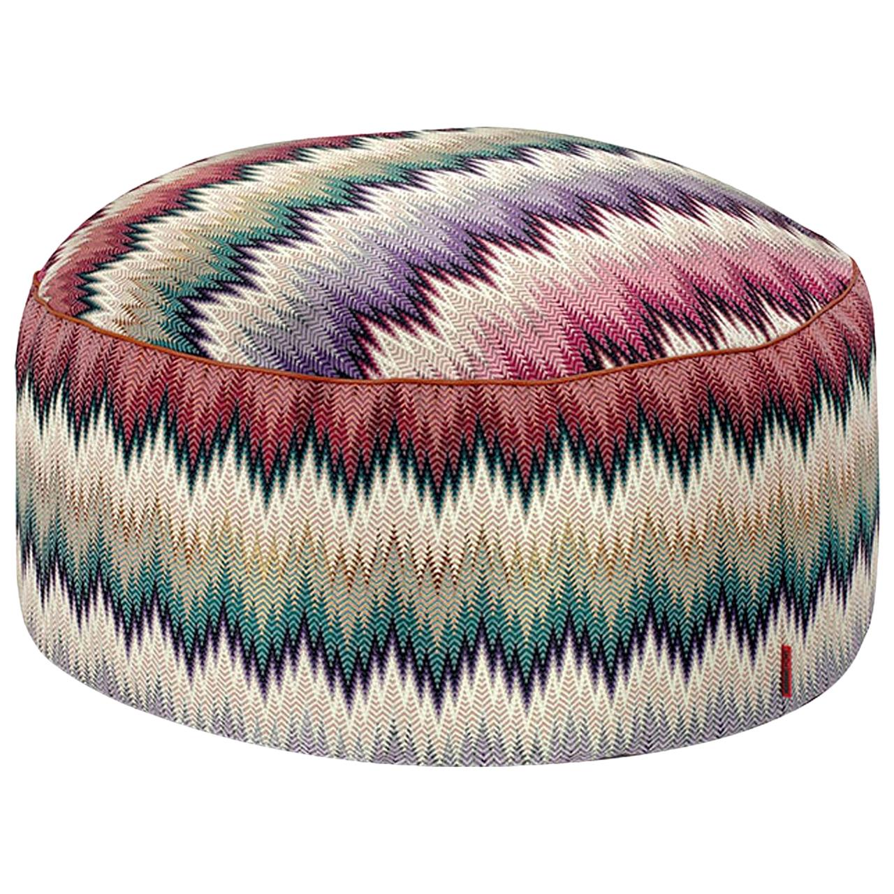 Nickey Kehoe Collection Round Hassock at 1stDibs