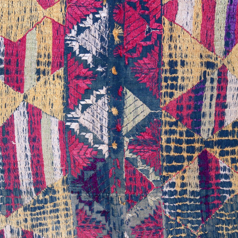 Phulkari Wedding Shawl from Punjab, India, Early 20th Century For Sale ...