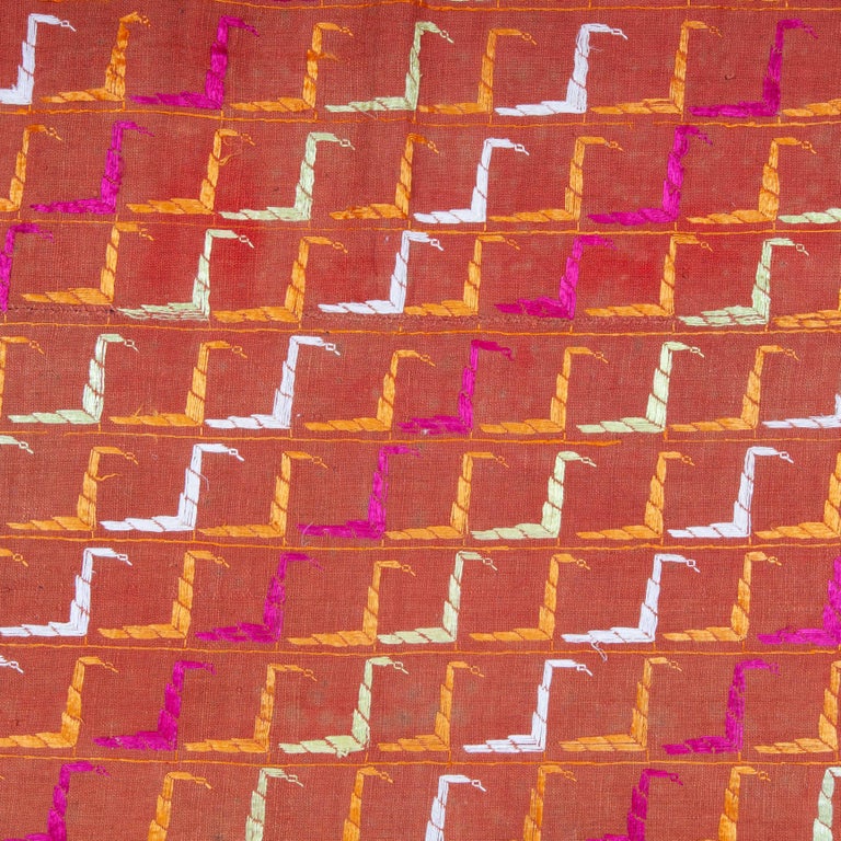 Phulkari Wedding Shawl from Punjab, India, Early 20th Century For Sale ...