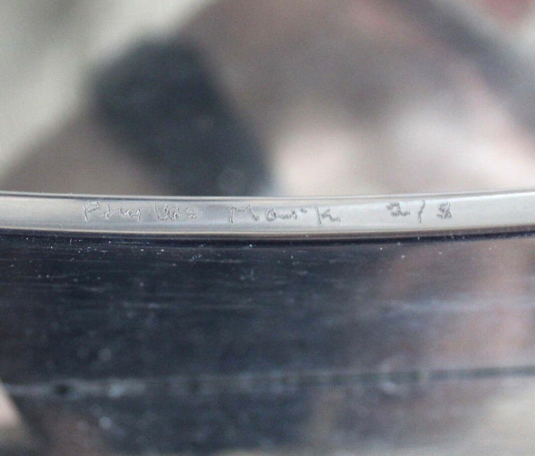 Phyllis Mark Kinetic Modern Steel Metal Floor Sculpture with Pedestal ...