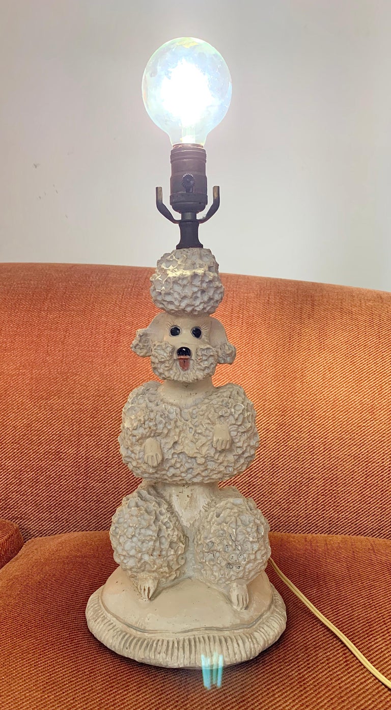 Phyllis Morris Original Poodle Table Lamp, Signed, Iconic Hollywood ...