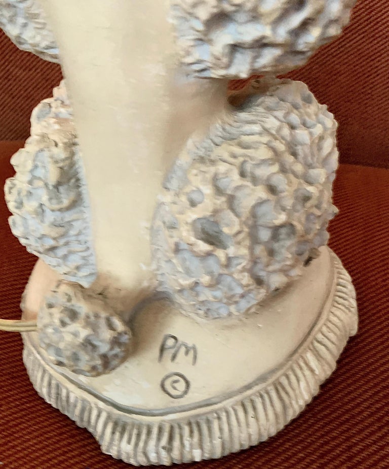 Phyllis Morris Original Poodle Table Lamp, Signed, Iconic Hollywood ...