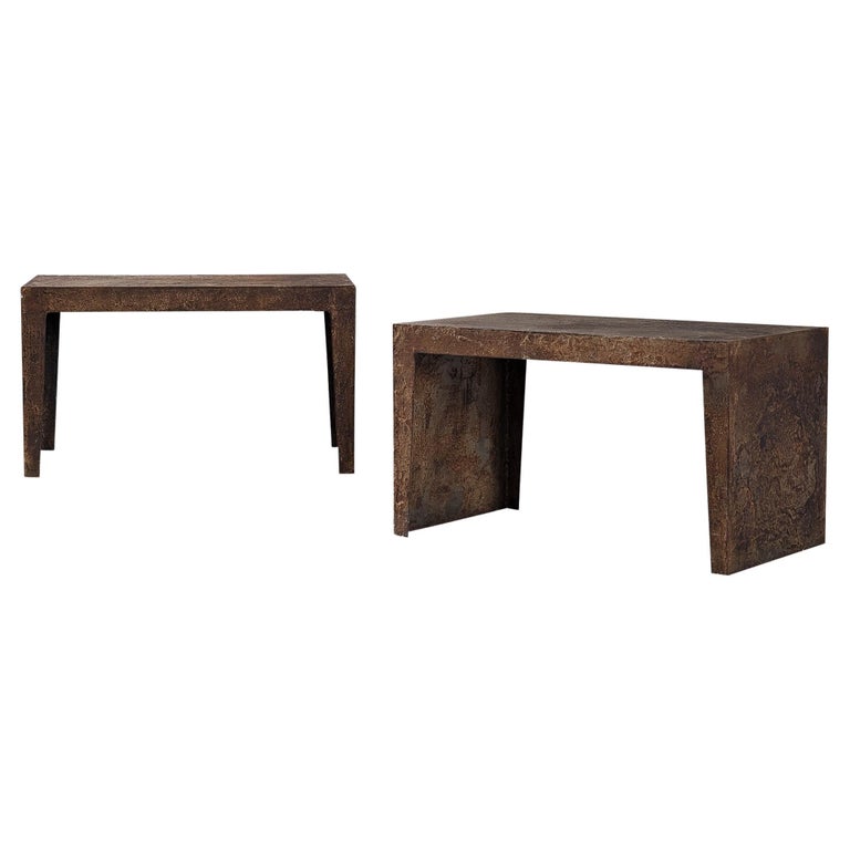Pia Manu Pair of Side Tables or Night Stands For Sale at 1stDibs