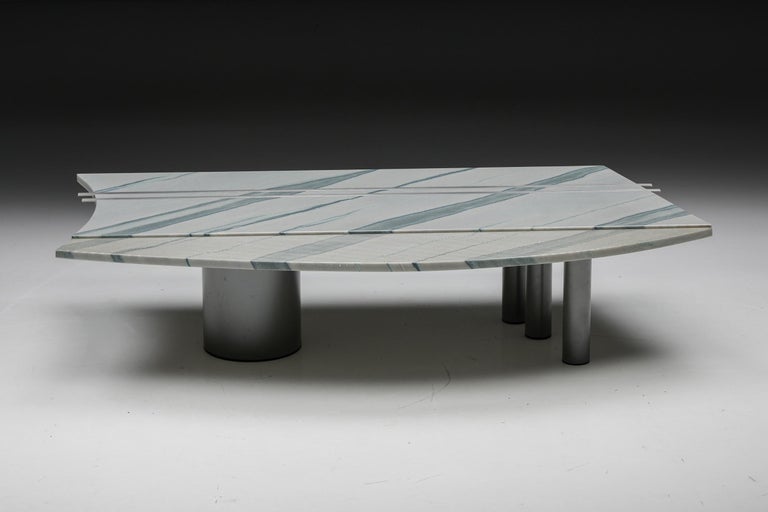 Pia Manu Sculptural Marble Coffee Table, 1990s For Sale at 1stDibs