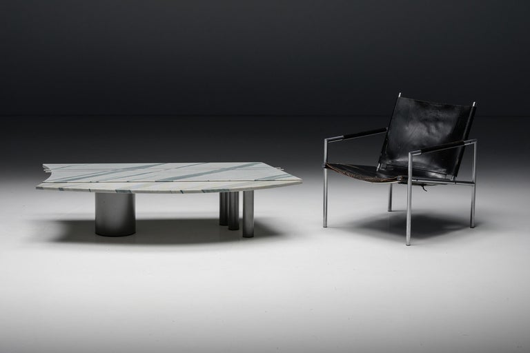 Pia Manu Sculptural Marble Coffee Table, 1990s For Sale at 1stDibs