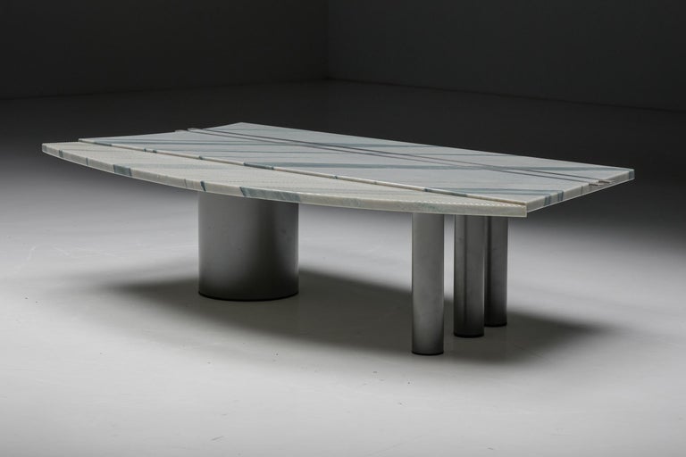 Pia Manu Sculptural Marble Coffee Table, 1990s For Sale at 1stDibs