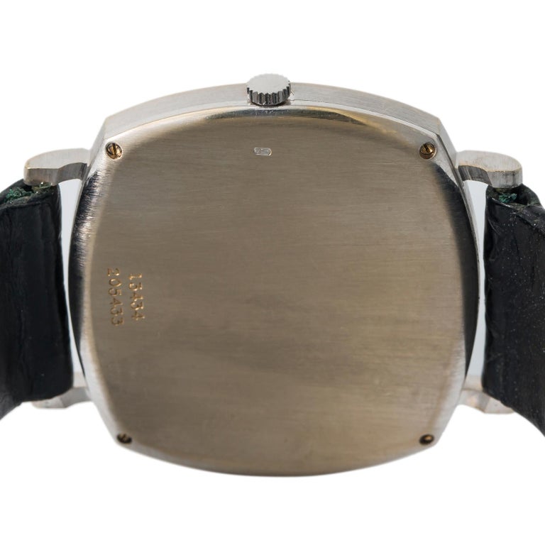 Piaget 13434 A6 Men's Automatic 18k White Gold Watch Silver Dial For ...