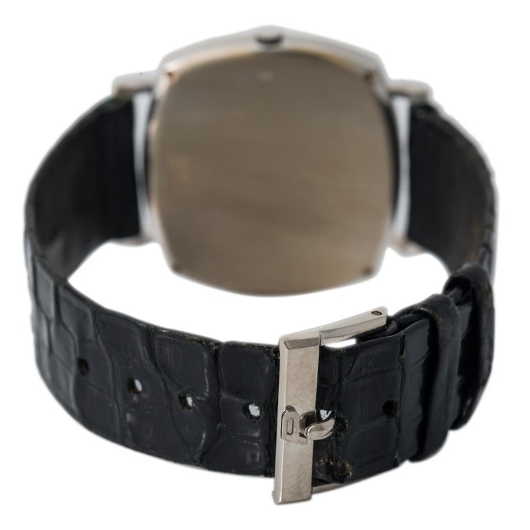 Piaget 13434 A6 Men's Automatic 18k White Gold Watch Silver Dial For ...