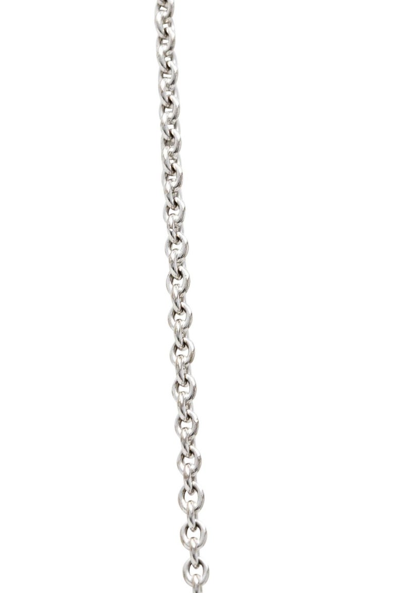 Piaget 1.53 Carats Pavé Diamond 18 Karat White Gold Large Open Heart ...