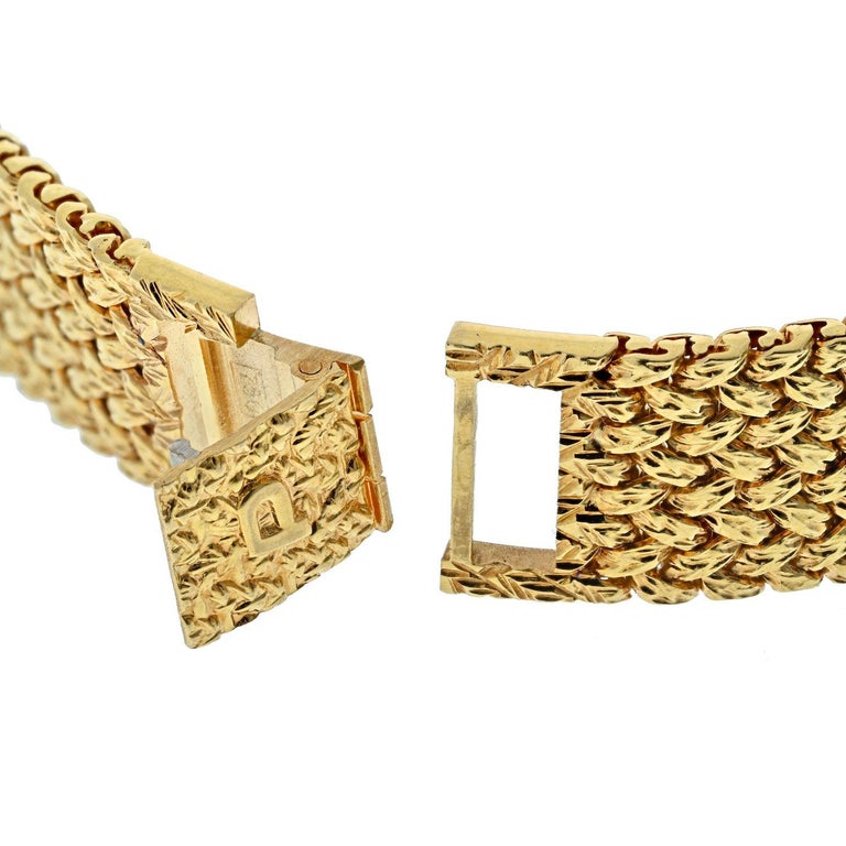 Piaget 18K Yellow Gold 1970's Vintage Wrist Watch For Sale at 1stDibs