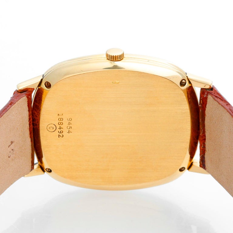 Piaget 18 Karat Yellow Gold Tiger Eye Watch Ref. 9454 For Sale at 1stDibs