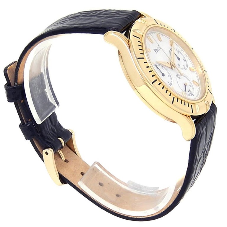 Piaget Chronograph 12810 M 501 D, White Dial, Certified at 1stDibs