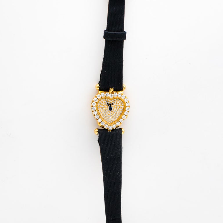 Piaget Classique Heart Watch Factory Set Diamonds at 1stDibs