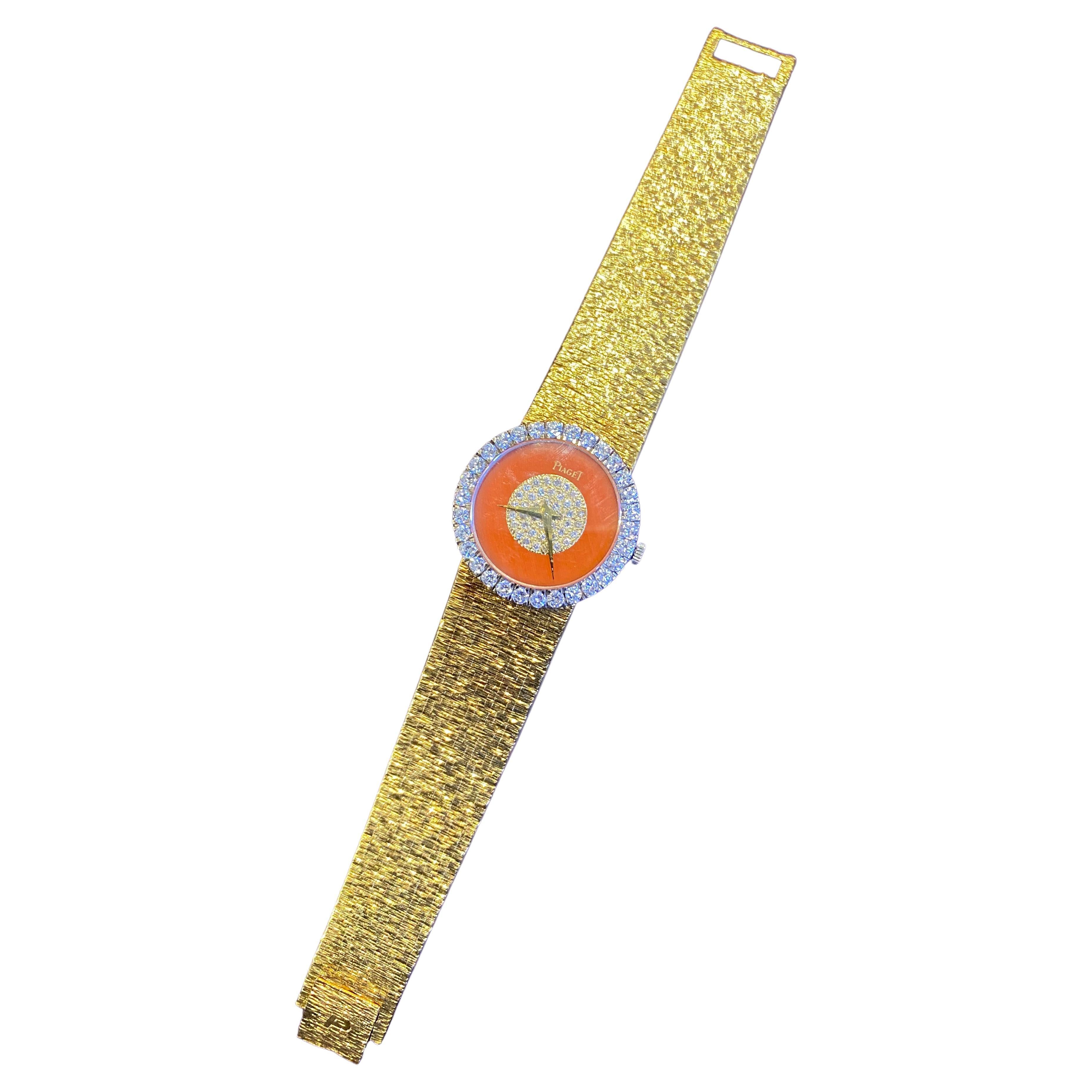 Fabulous 1970s PIAGET Coral Jewelry Watch at 1stDibs