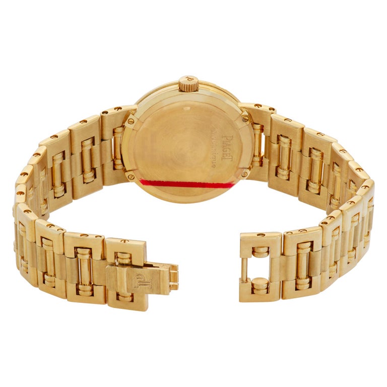 Piaget Dancer with Diamond Bezel in 18k Yellow Gold Wristwatch For Sale ...
