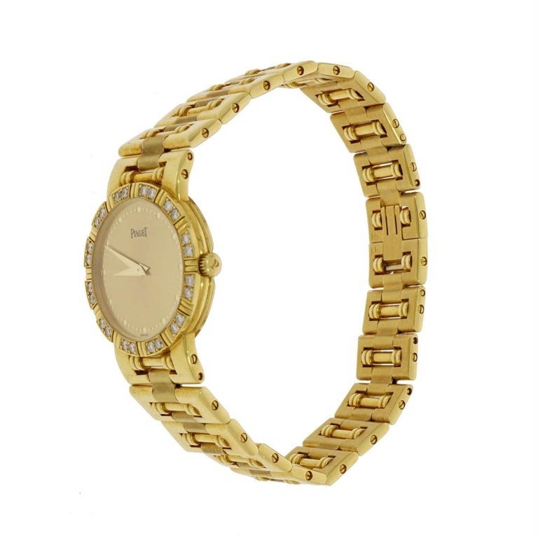 Piaget Dancer Yellow Gold and Diamond Wristwatch at 1stDibs | piaget ...