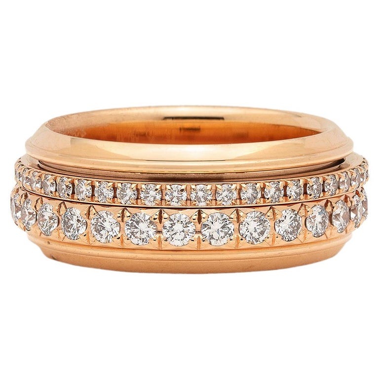 Piaget Diamond and 18 Karat Rose Gold Possession Eternity Ring at 1stDibs