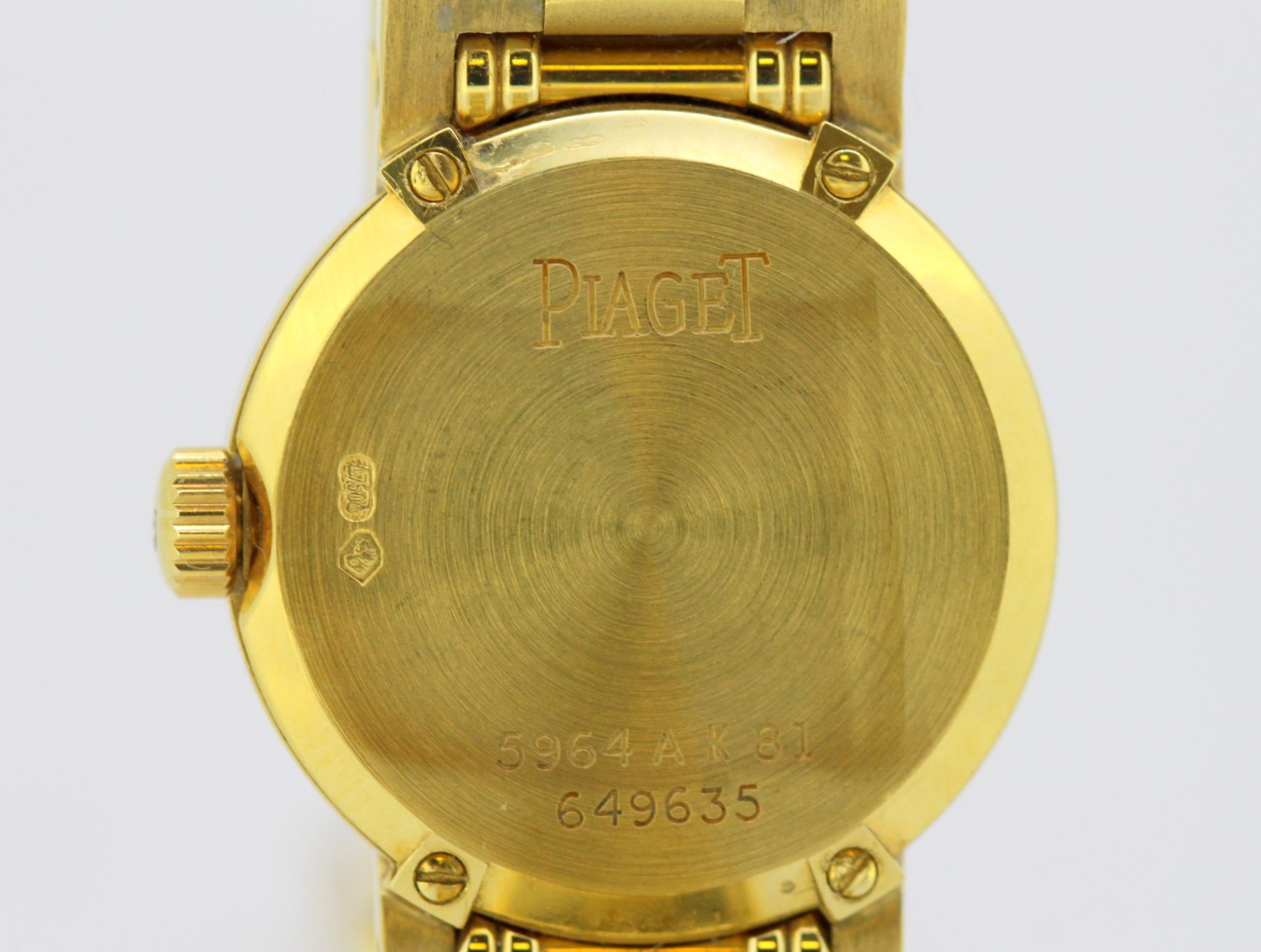 Piaget Diamond "Mini Dancer" 18 Karat Yellow Gold Ladies Wristwatch For ...