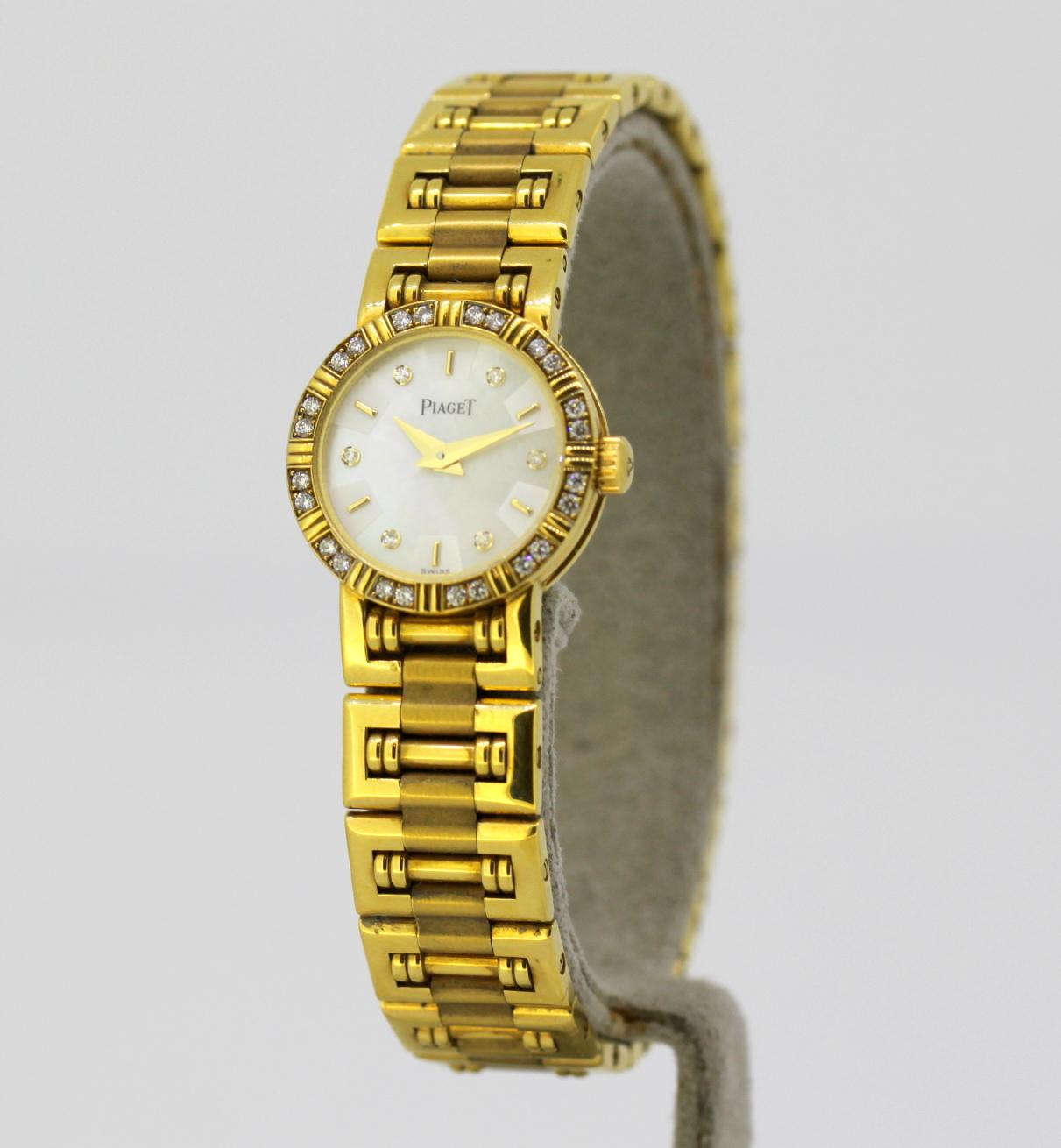 Piaget Diamond "Mini Dancer" 18 Karat Yellow Gold Ladies Wristwatch For ...