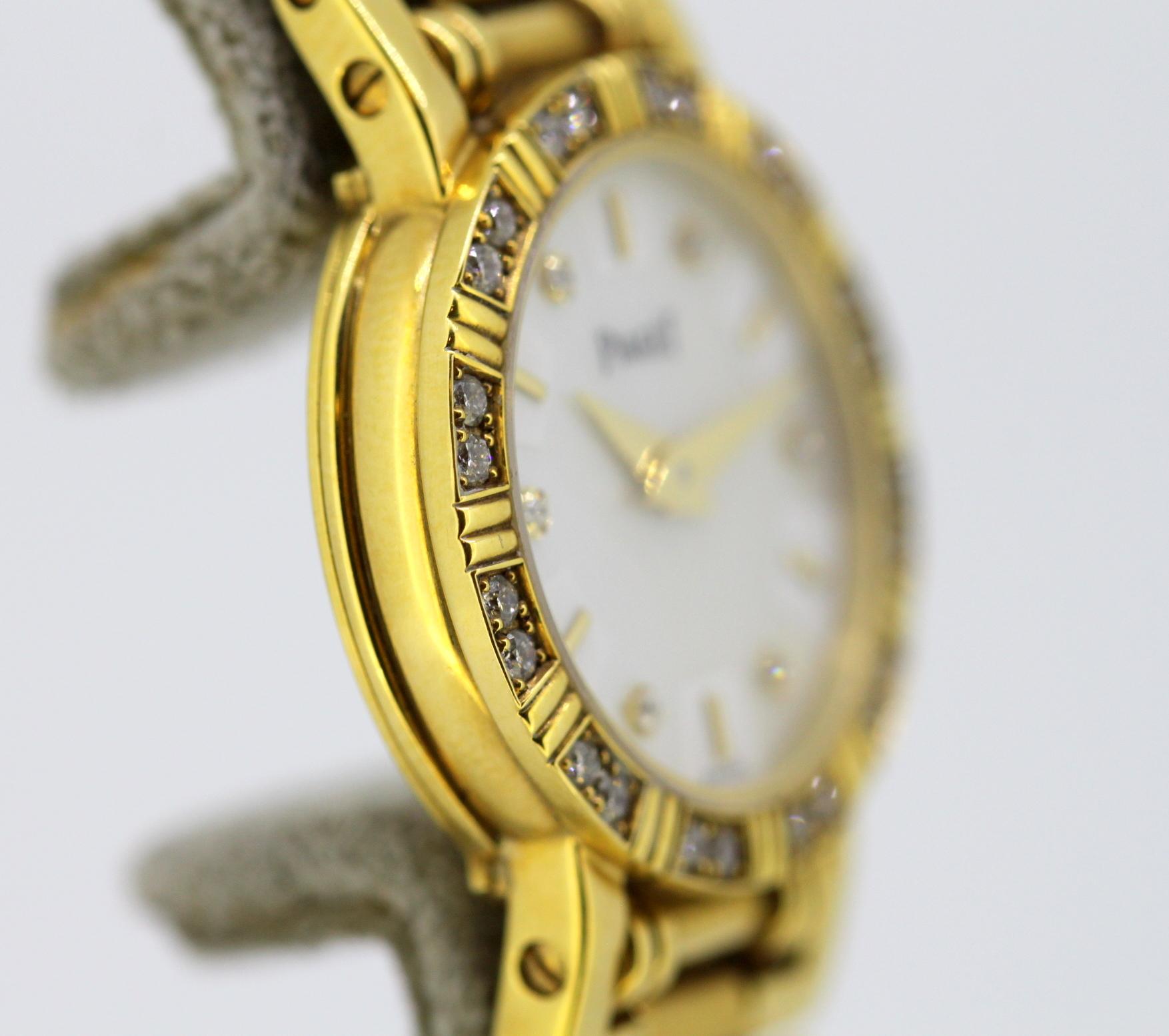 Piaget Diamond "Mini Dancer" 18 Karat Yellow Gold Ladies Wristwatch For ...