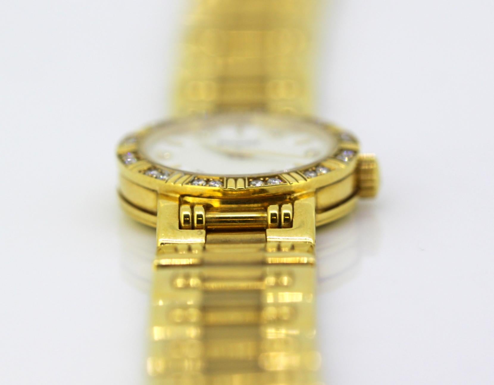 Piaget Diamond "Mini Dancer" 18 Karat Yellow Gold Ladies Wristwatch For ...