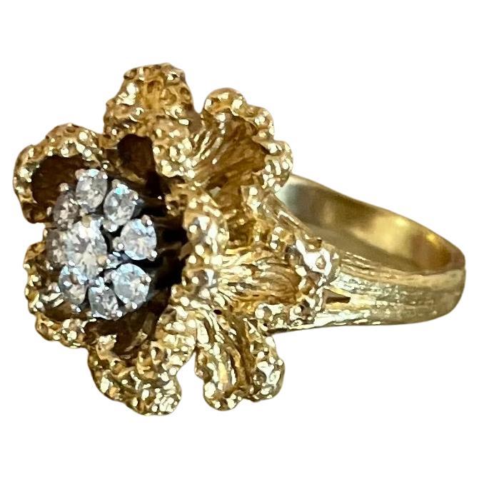 Piaget Flower Diamond Ring For Sale at 1stDibs