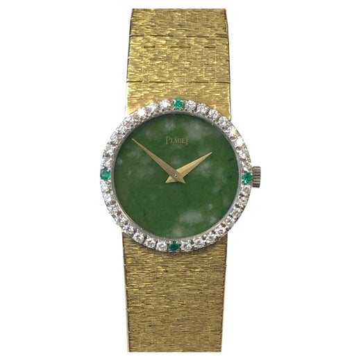 Vintage Piaget Protocole 18k Watch Diamond Bezel For Sale at 1stDibs ...