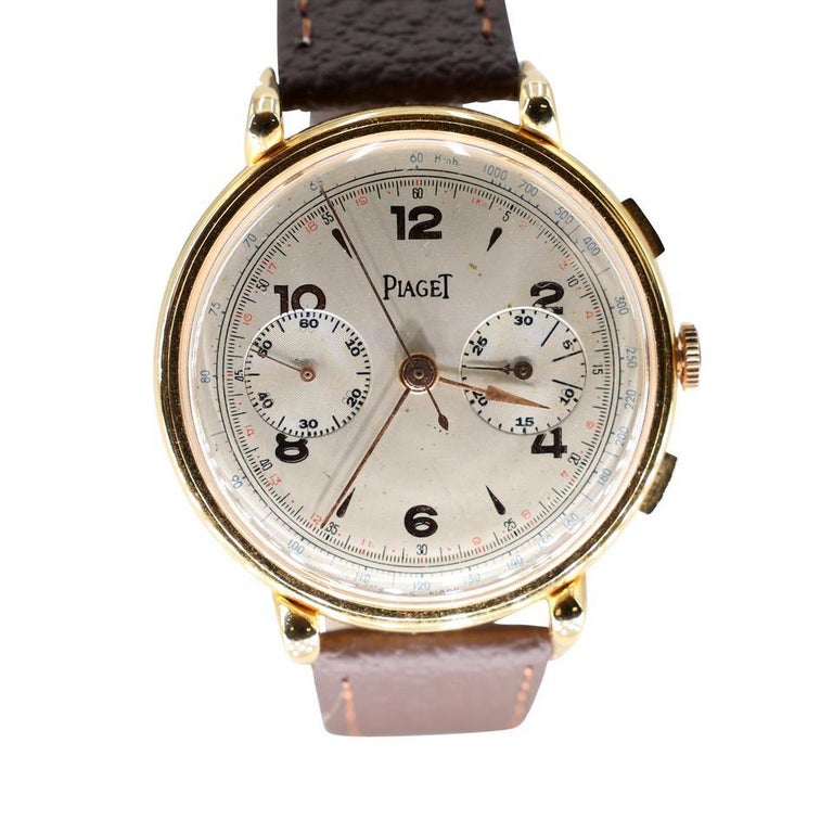 Piaget Gold XL Special Collectors Spider Legs Lugs Chronograph Ca.1940 ...