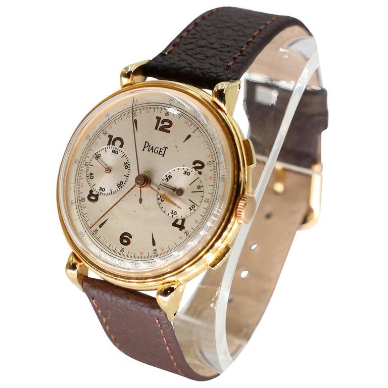 Piaget Gold XL Special Collectors Spider Legs Lugs Chronograph Ca.1940 ...