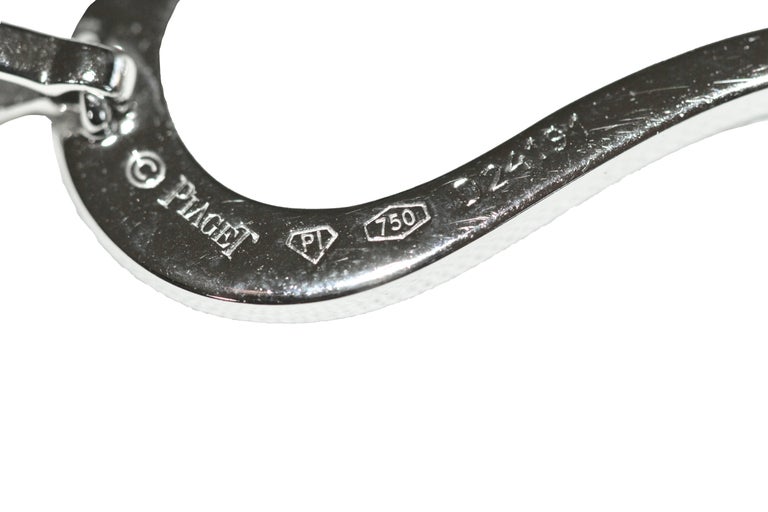Piaget Heart-Shaped 18 Karat White Gold Pendant Necklace with Diamonds ...