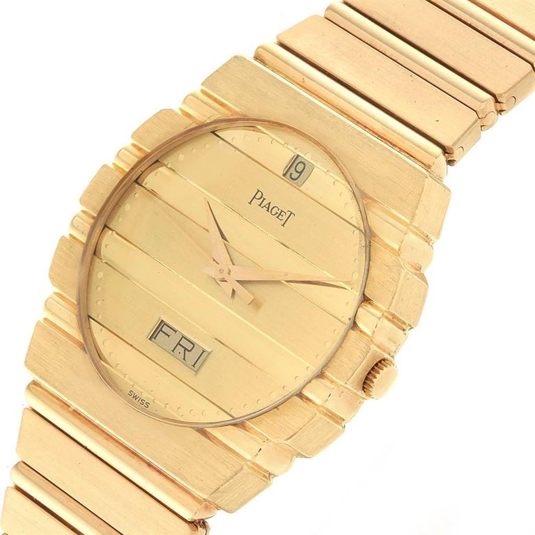 Piaget Polo 18 Karat Yellow Gold Day Date Men’s Watch 15562c701 For ...