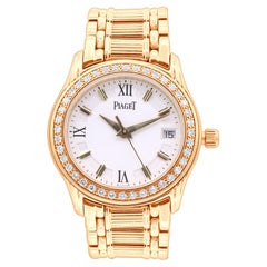 Piaget Protocole 5894 18K White Gold Quartz 31mm watch For Sale at 1stDibs