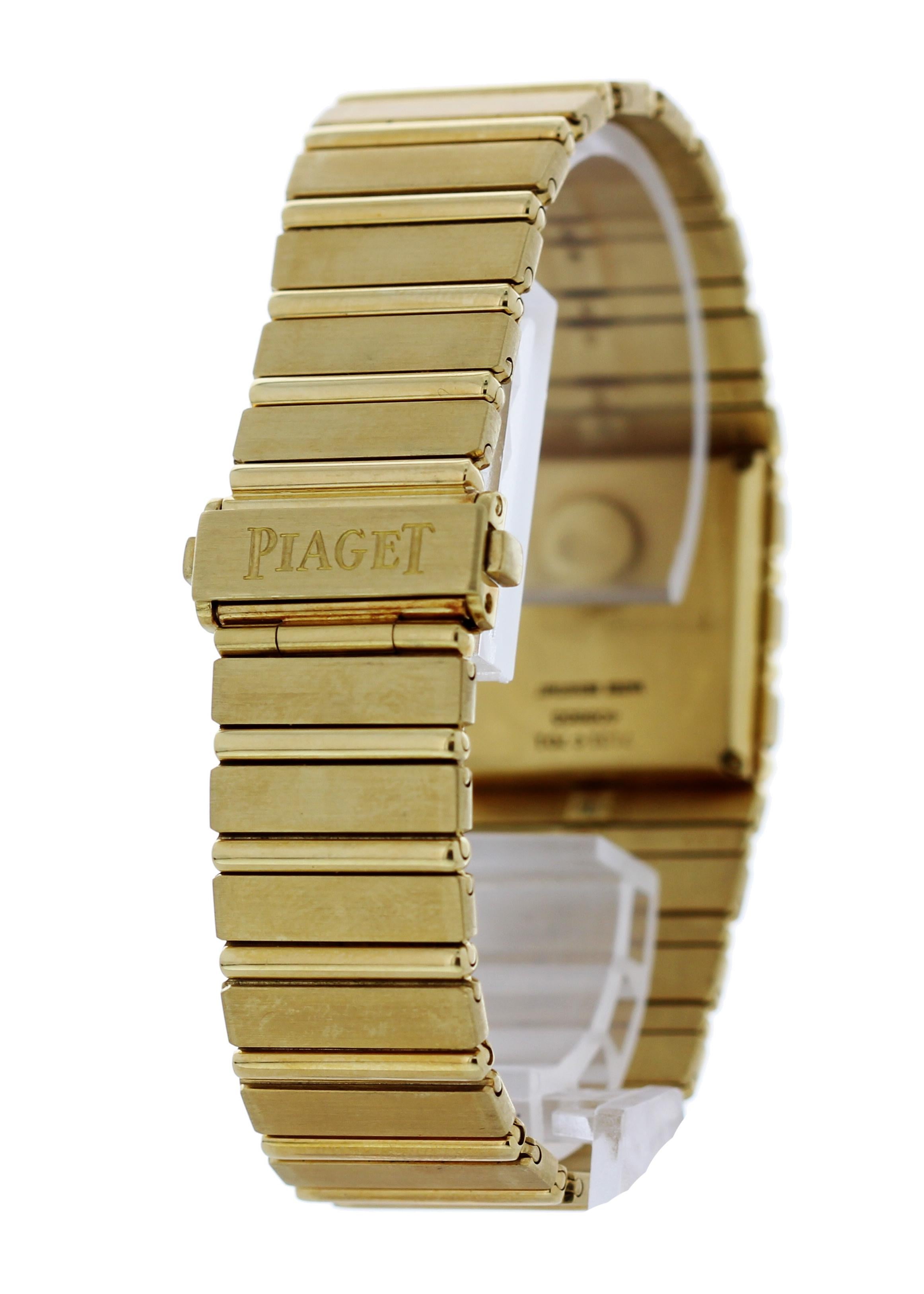 Piaget Polo 7131 C701 18 Karat Yellow Gold Quartz Watch For Sale at 1stDibs
