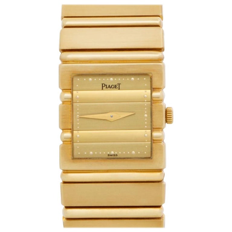 Piaget Polo 8131 C701, Gold Dial, Certified and Warranty at 1stDibs