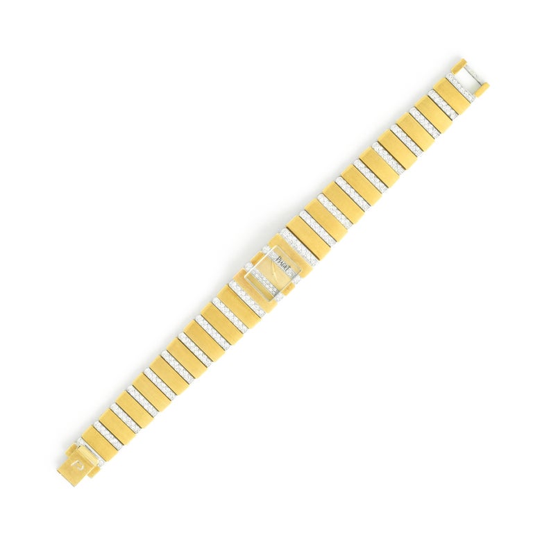 Piaget Polo Mini Diamond Yellow Gold 18k For Sale at 1stDibs