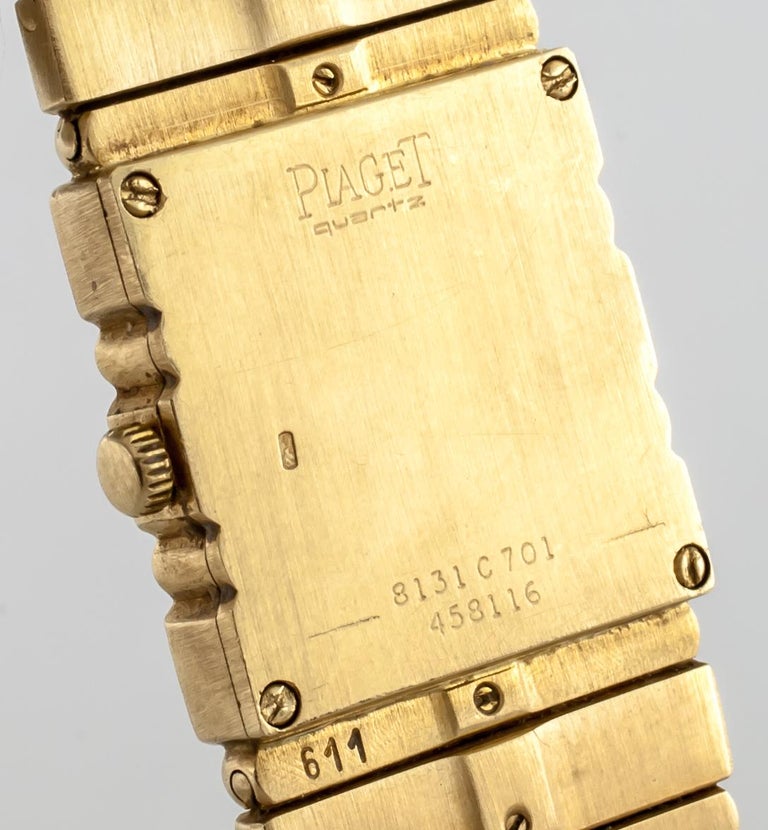 Piaget Polo Quartz Diamond Dial 18 Karat Yellow Gold Women's Watch ...