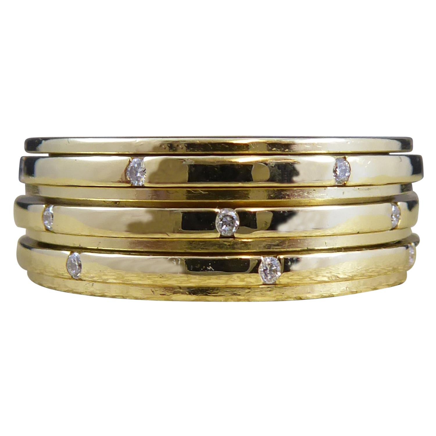 Wide Diamond Wedding Band at 1stDibs | wide diamond wedding bands