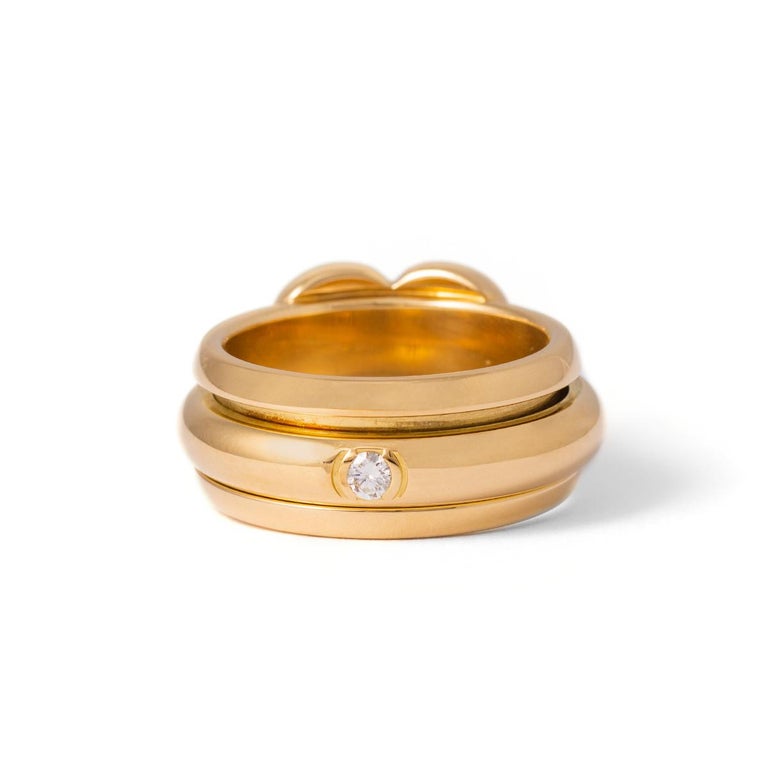 Piaget Possession Heart Yellow Gold Diamond Band Ring For Sale at 1stDibs
