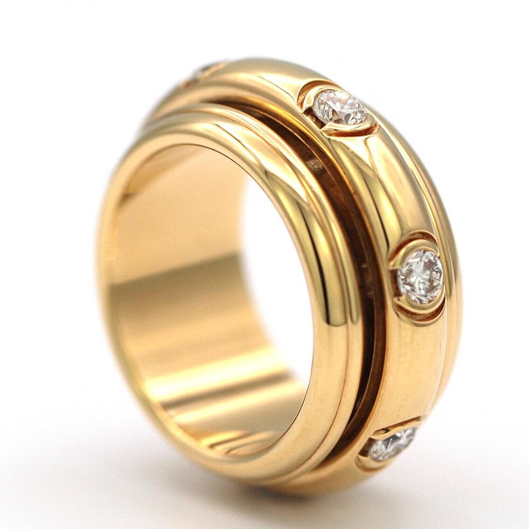 Piaget Possession Ring in 18 Karat Yellow Gold with Diamonds at 1stDibs