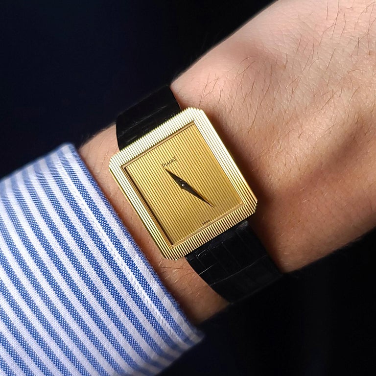 Piaget Protocole Ultra Thin 9154 Serviced 18k Yellow Gold 1970 9P2 9P ...
