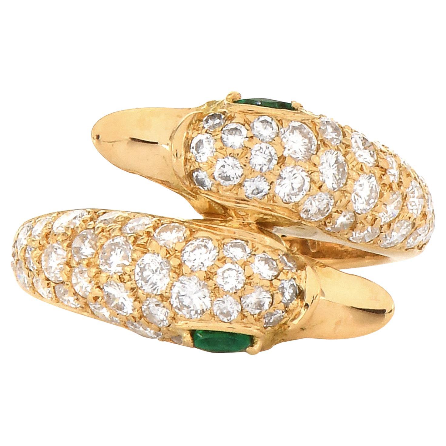 Piaget Sapphire Diamond Gold Ring at 1stDibs