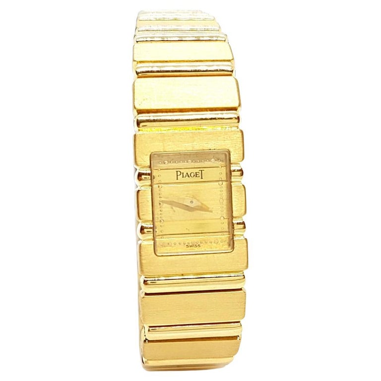 Piaget Watch Polo Yellow Gold For Sale at 1stDibs
