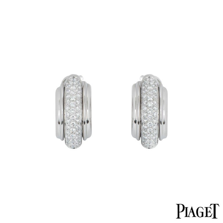 Piaget White Gold Diamond Possession Earrings at 1stDibs | piaget ...