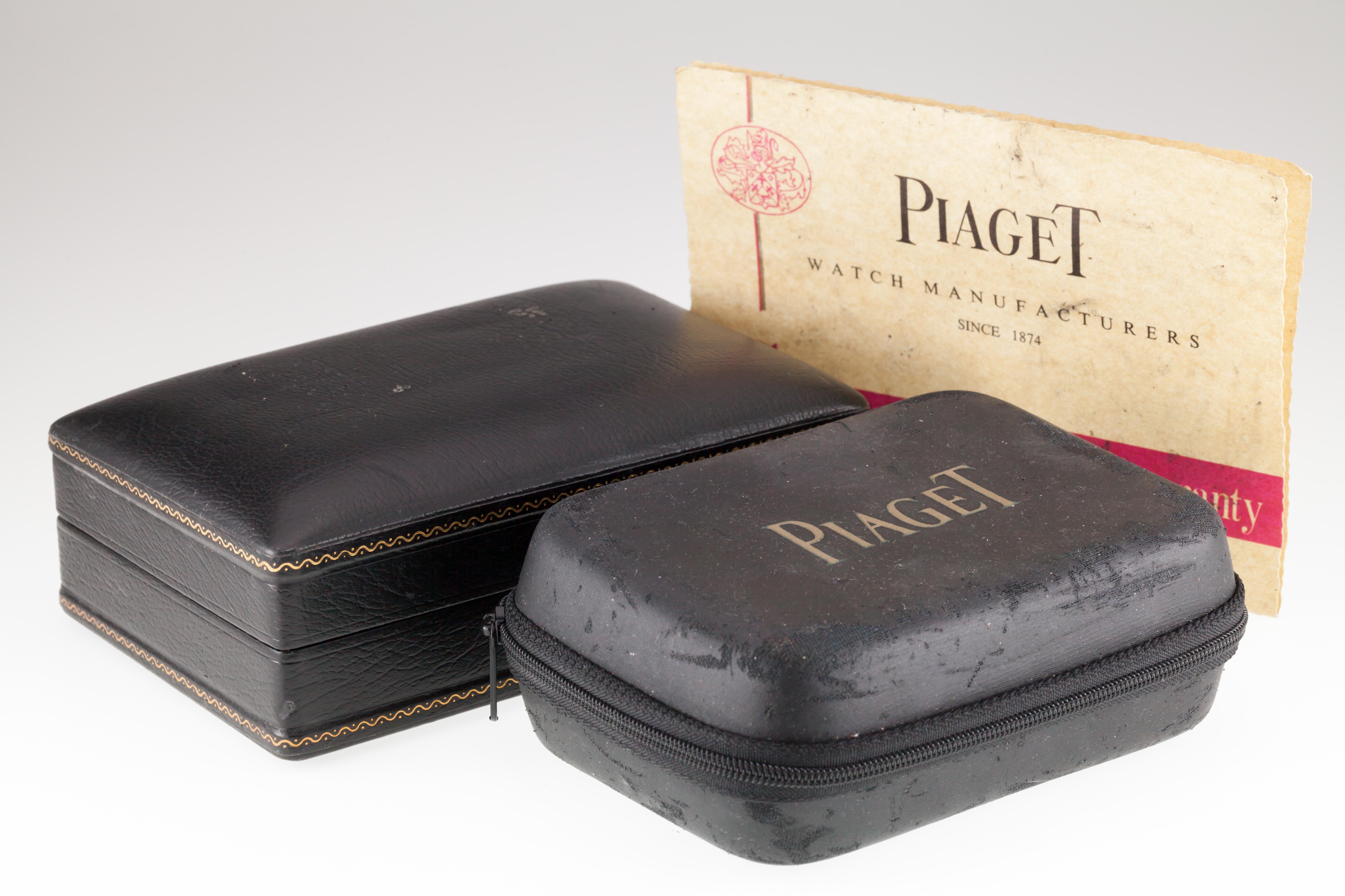 Piaget Women's 18k Yellow Gold Onyx and Coral Women's Mechanical Watch ...